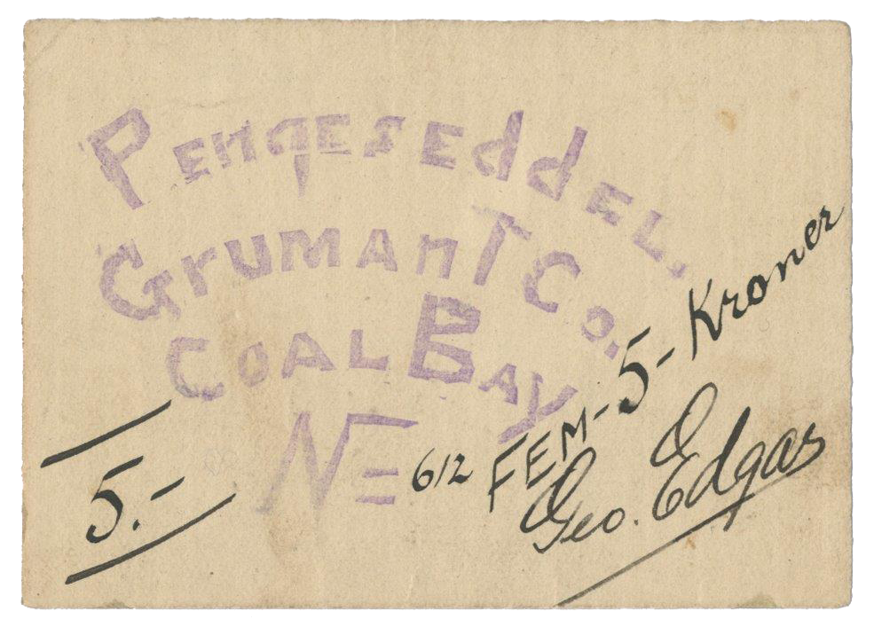 Authentic note from Grumant City.